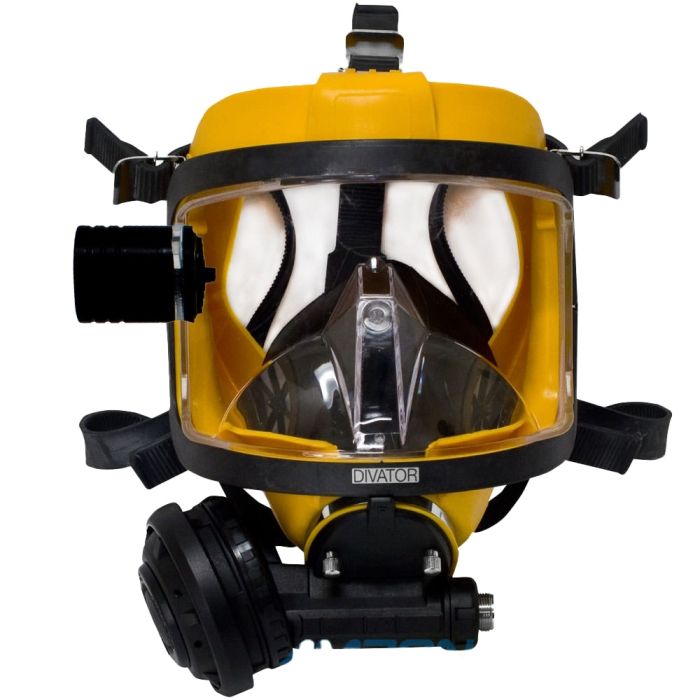 Interspiro Divator Full Face Mask, Safety Pressure Breathing Valve ...