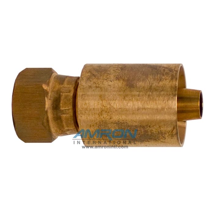 Fibron 3/8 inch Oxygen Hose Fitting Swageable Phosphor-Bronze FPBSF/M ...