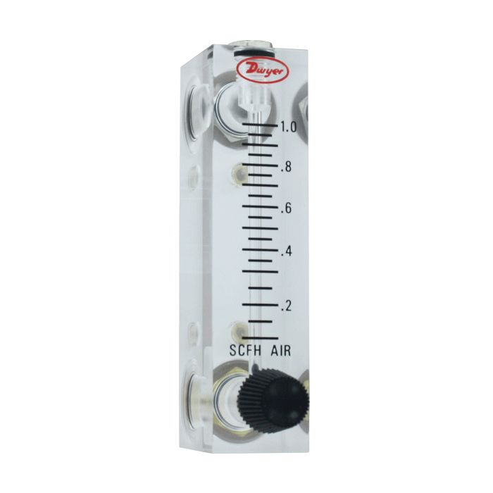 Dwyer VFA-4-BV - Visi-Float Flowmeter - 2 in. Scale - SCFH Air - 1-10 Range - Brass Metering ...