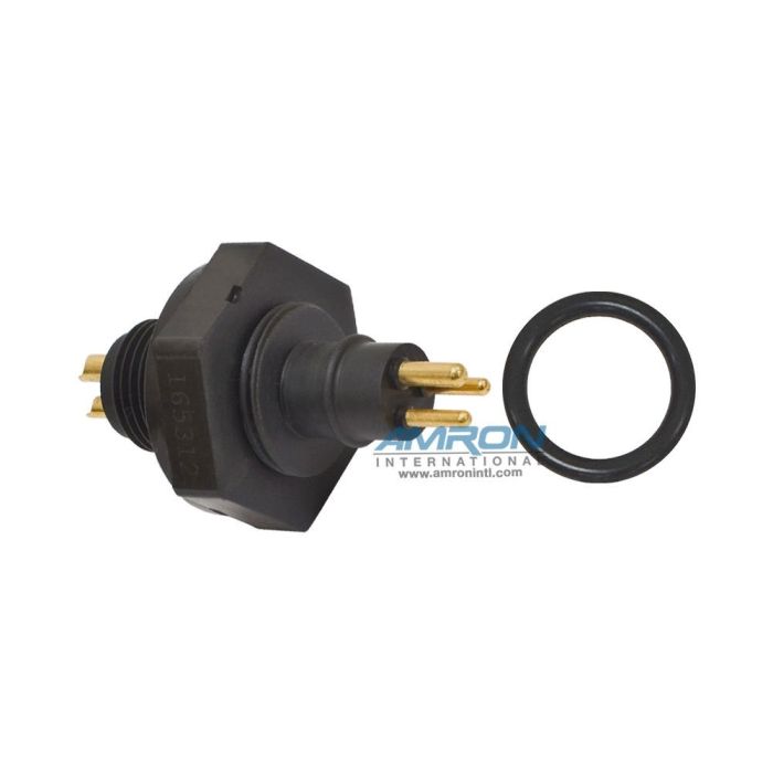 Rubber Molded Bulkhead Connector 3 Pin Male XSG-3-BCL | Amron International