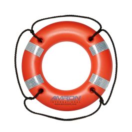 20 Inch Orange Hard-Shell Ring Buoy w/ Reflective Tape - USCG Approved ...