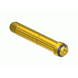 CGA Hand Tight Nipple 1/4 NPT 3-1/2 inch long with O-ring - Brass - GF ...