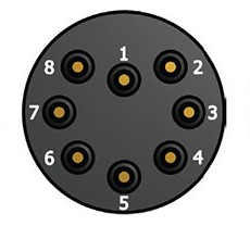 SubConn Circular Male - 8 Contacts IL8M | Amron International